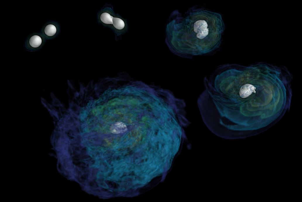 BNS merger simulation - Virgo